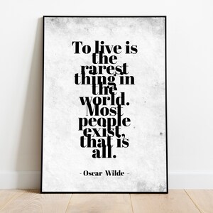 Oscar Wilde, Oscar Wilde Quote, Oscar Wilde Quote Poster, Oscar Wilde ...
