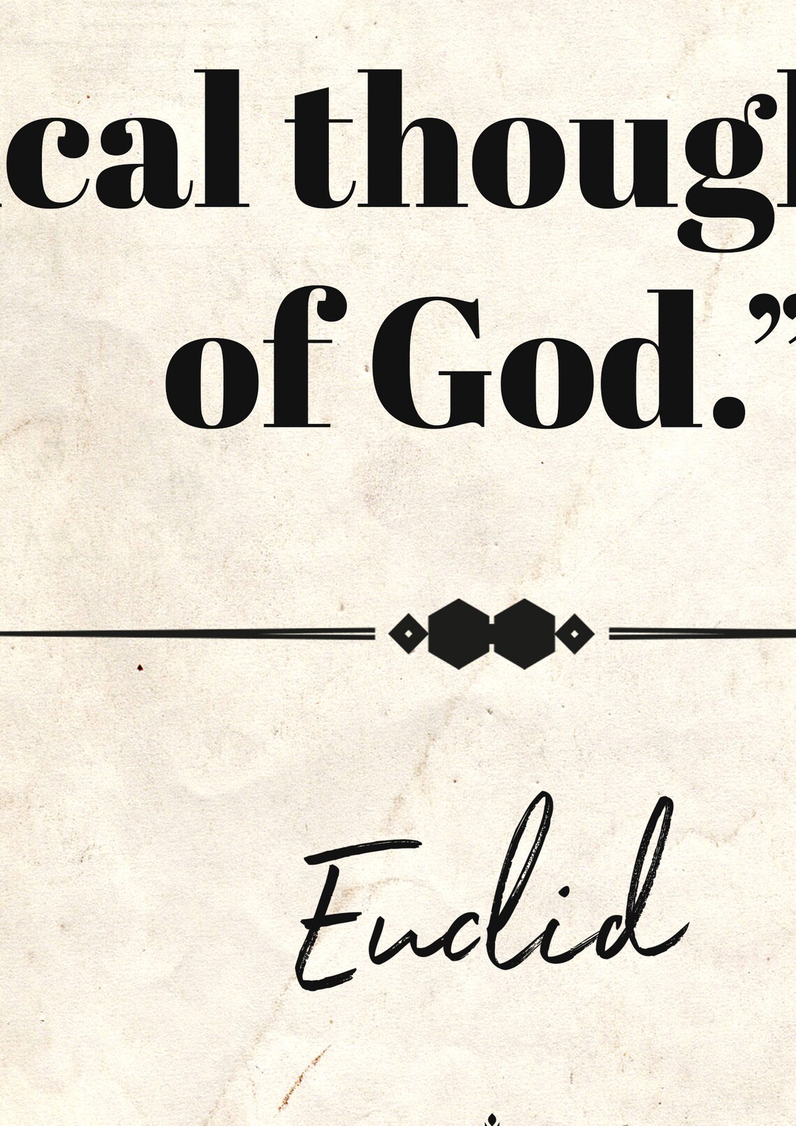 Euclid Euclid Quote Eukleídēs Poster Eukleídēs Print | Etsy