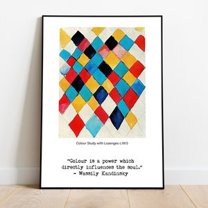 Wassily Kandinsky Quote Poster Wassily Kandinsky Quote Wall - Etsy