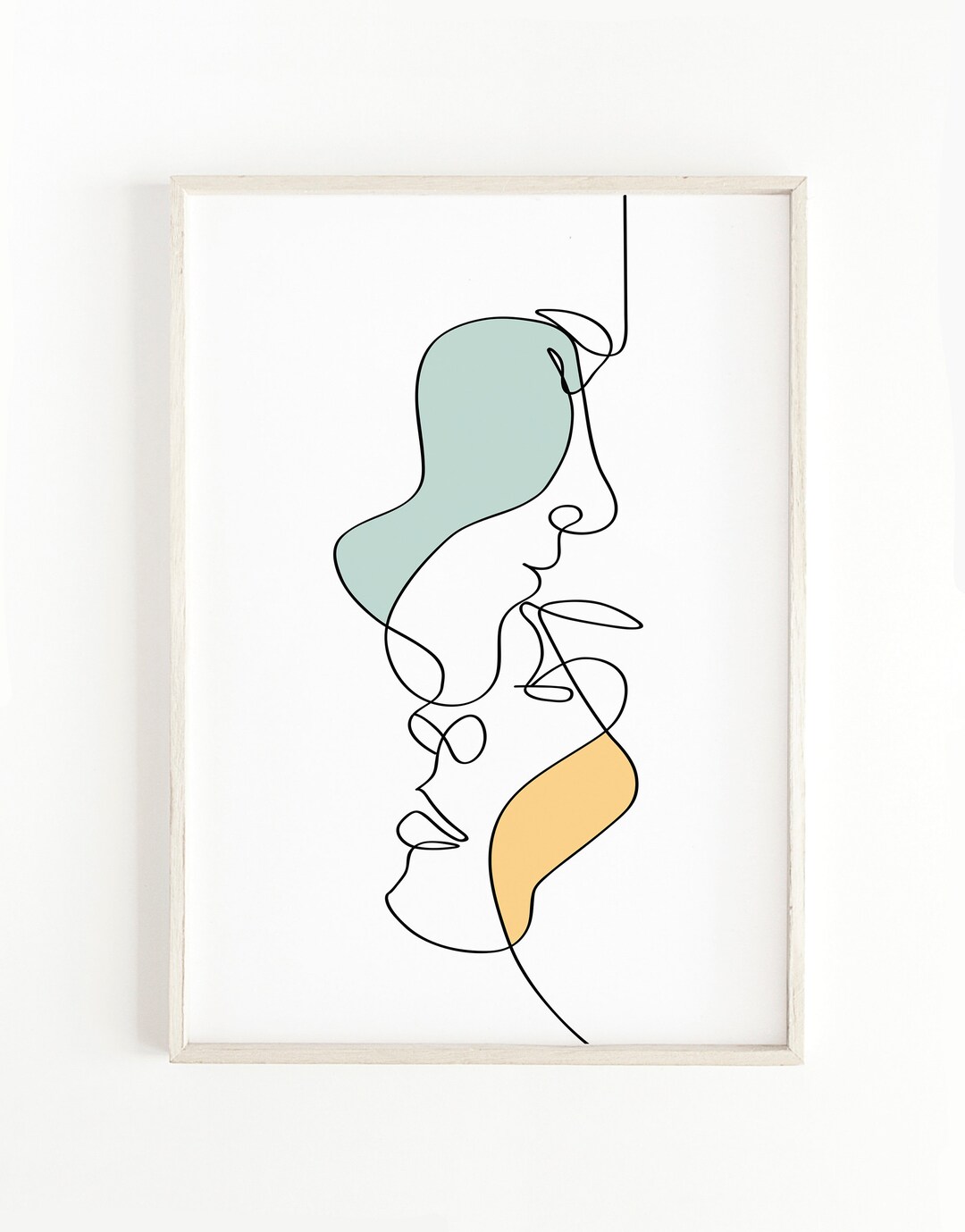 Line Art Couple, Line Art Couple Faces, Line Art Lovers, Couple Poster ...