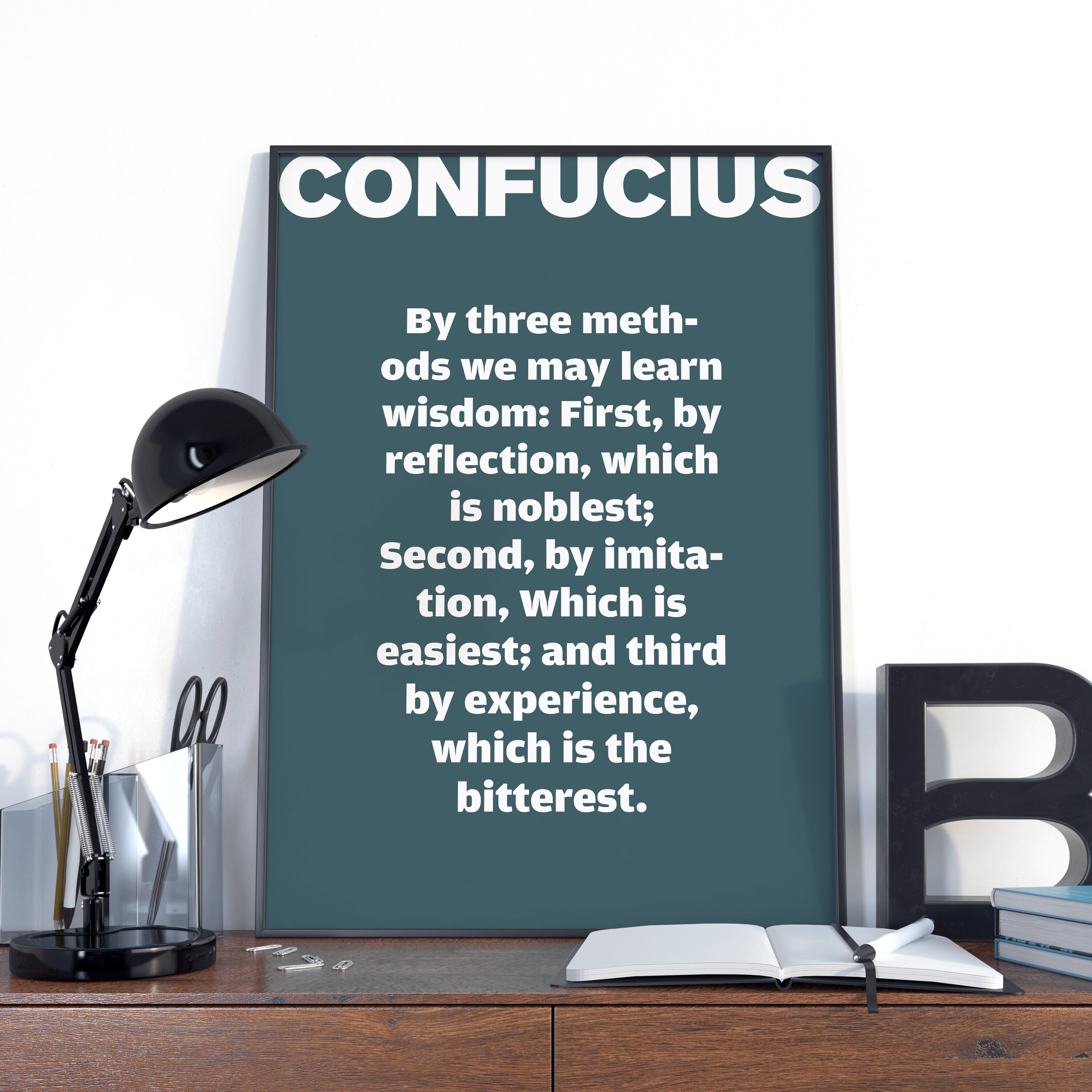 Confucius Say Poster
