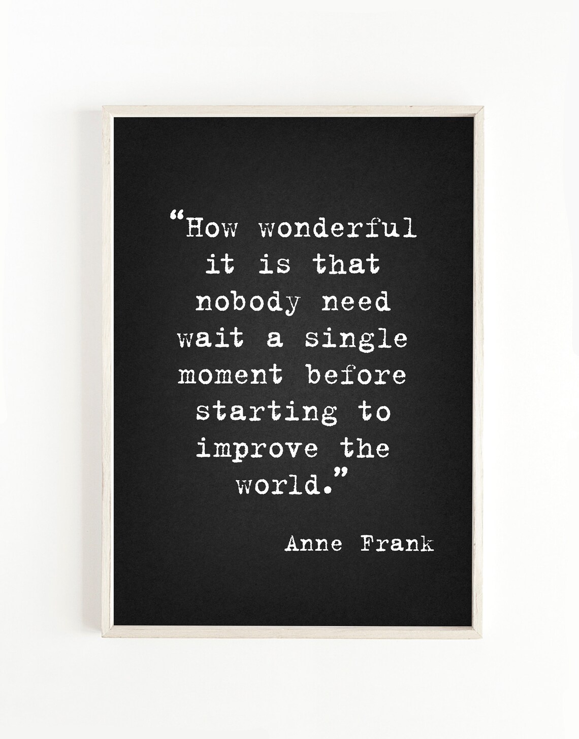Anne Frank Anne Frank Quote Poster Anne Frank Quote Wall - Etsy