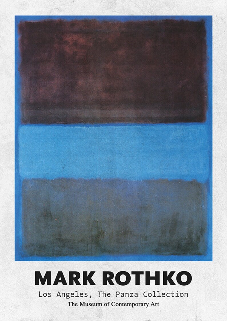 Mark Rothko Mark Rothko exhibition print GALLERY EXHIBITION | Etsy