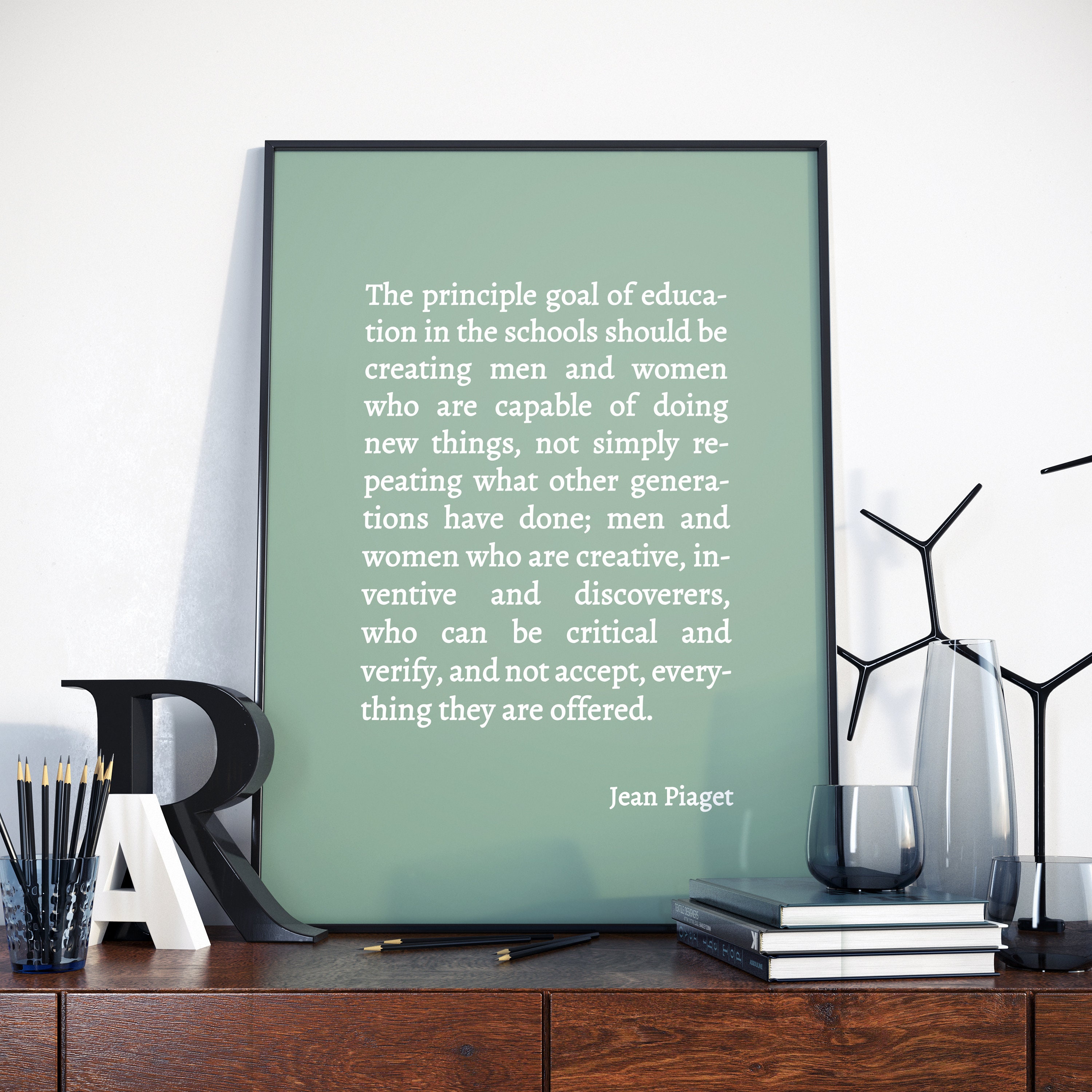 Jean Piaget Jean Piaget Quote Swiss Psychologist Quote | Etsy