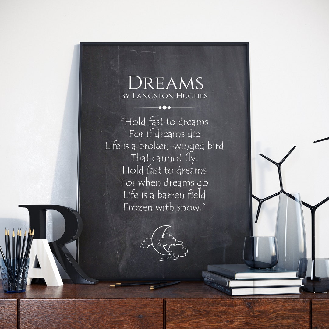 Dreams Poem by Langston Hughes, Langston Hughes Poetry, Langston Hughes ...
