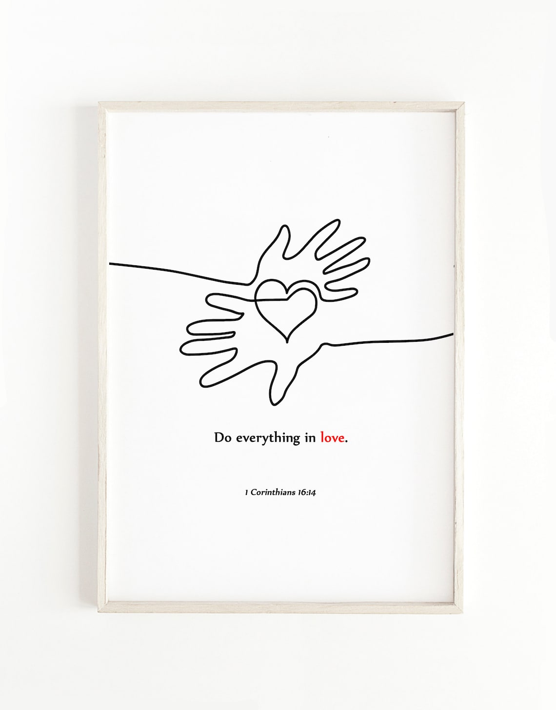Line Art Poster Line Art Bible Verse Artwork Corinthians 13 - Etsy