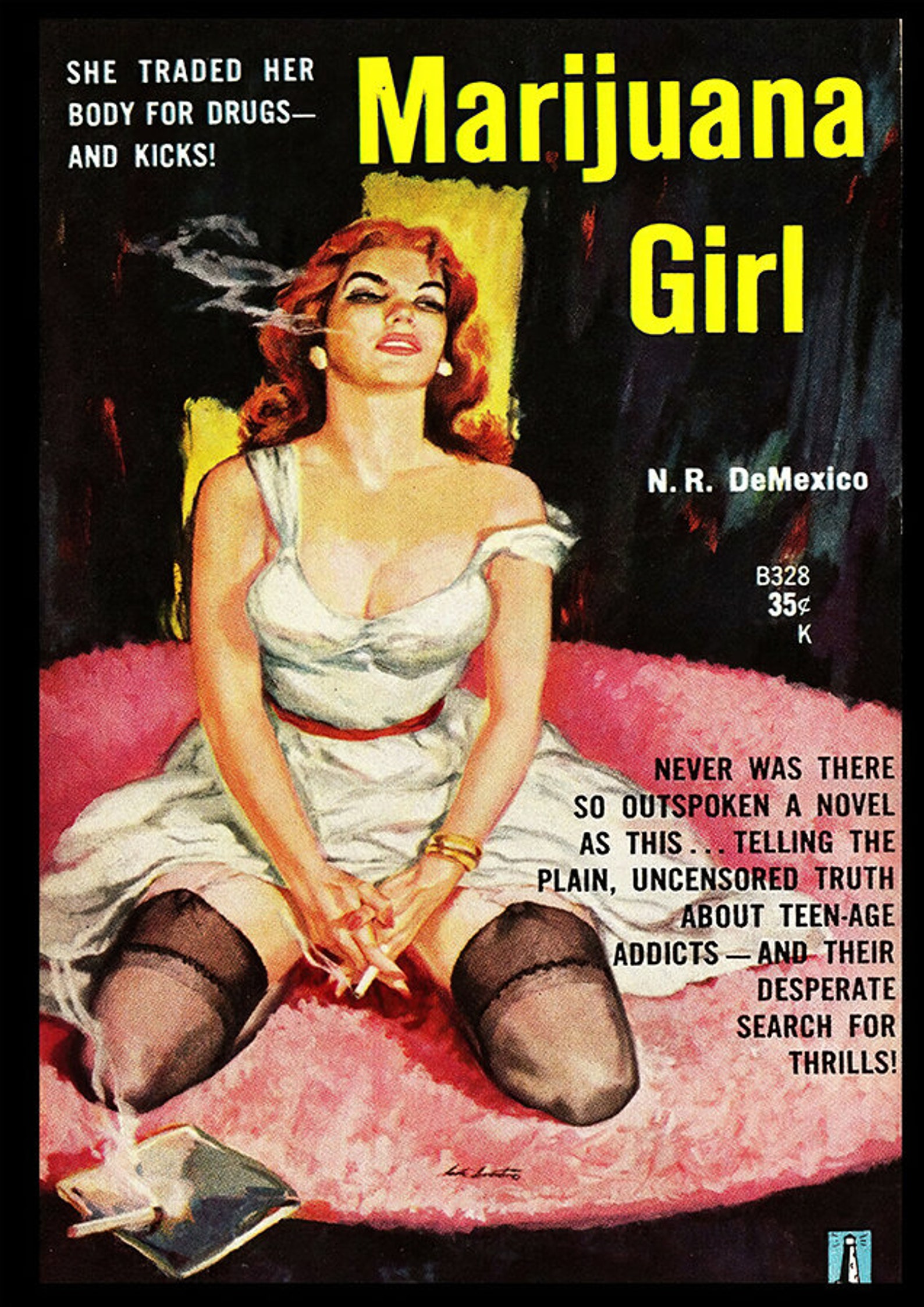 Marihuana Vintage Propaganda Weed Marijuana Poster Ganja - Etsy