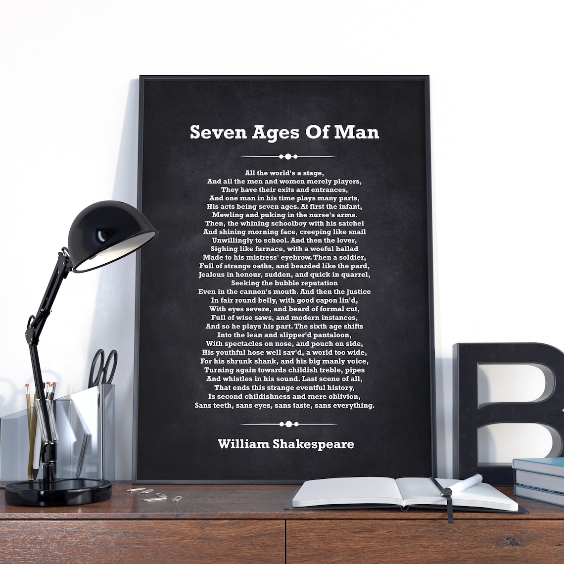 Seven Ages of Man by William Shakespeare William Shakespeare - Etsy