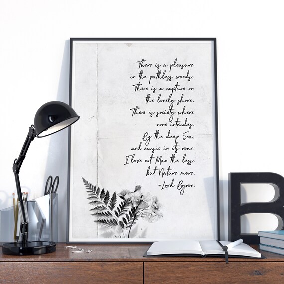 Lord Byron Lord Byron Poster Lord Byron Quote Lord Byron | Etsy