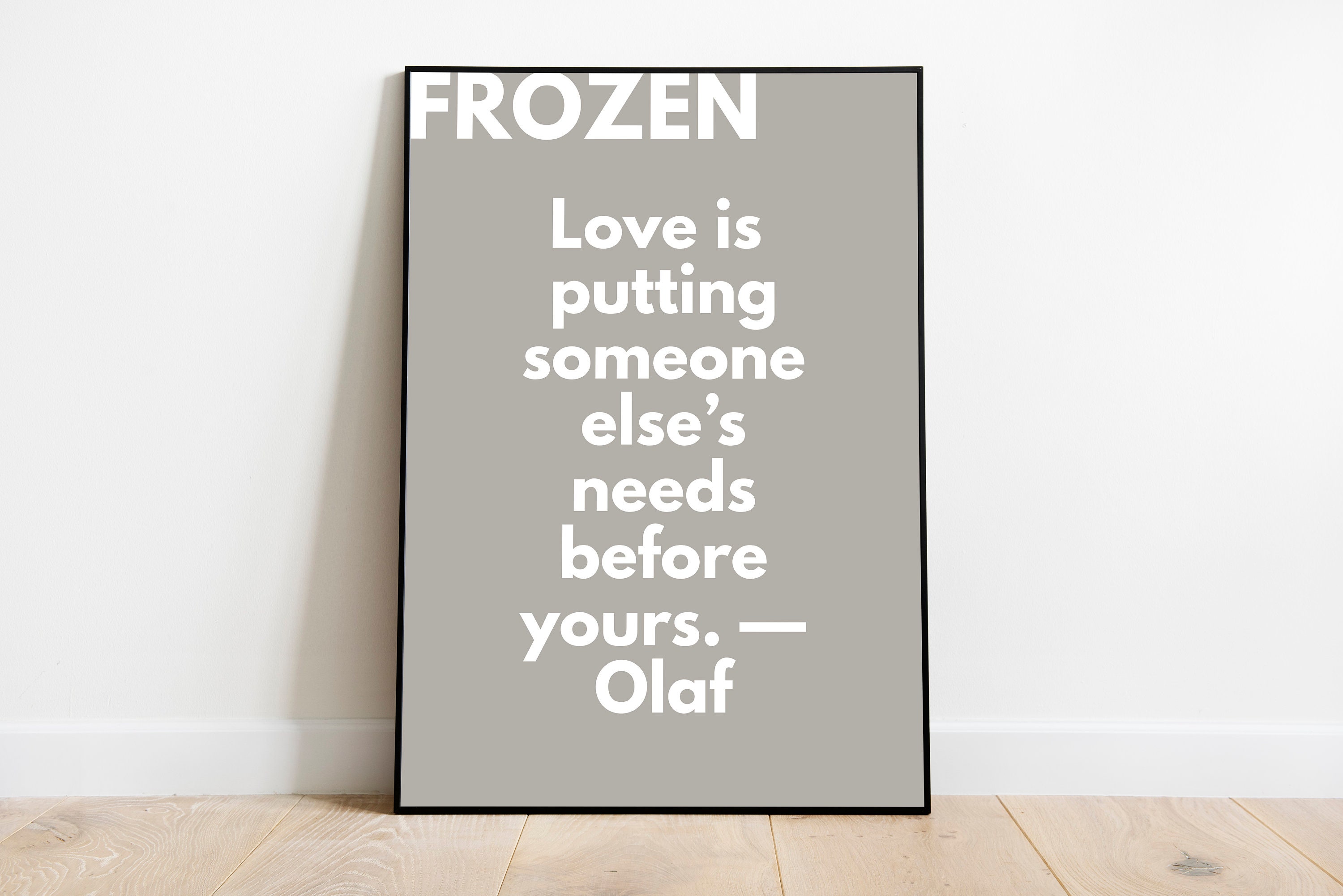 Frozen Frozen Quote Poster Frozen Wall Art Frozen Poster - Etsy