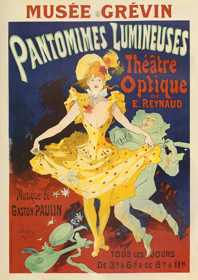 Vintage 1892 France Paris Pantomimes Lumineuses Musée Grévin - Etsy