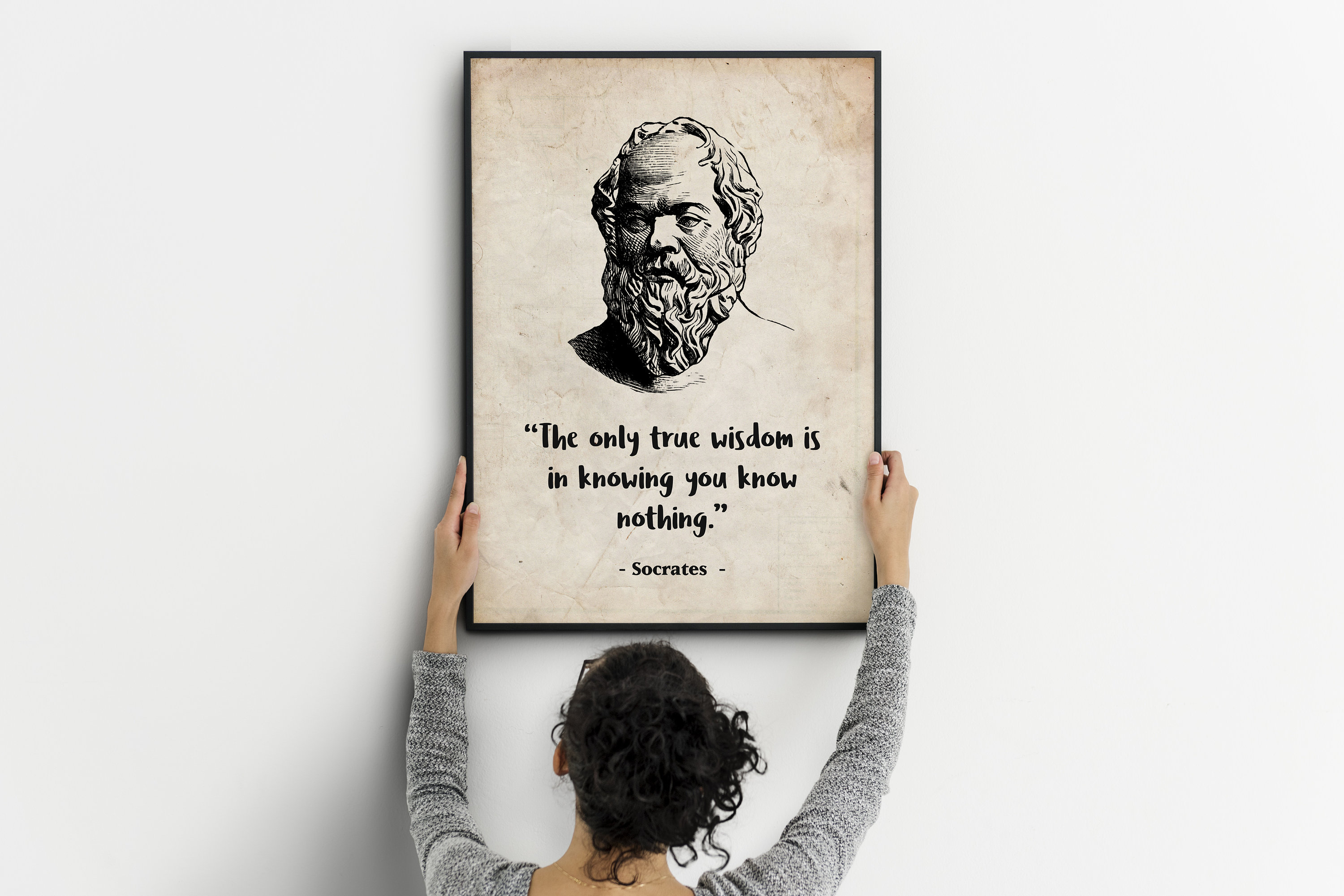 Socrates Socrates Quote Poster Socrates Quote Wall Art | Etsy