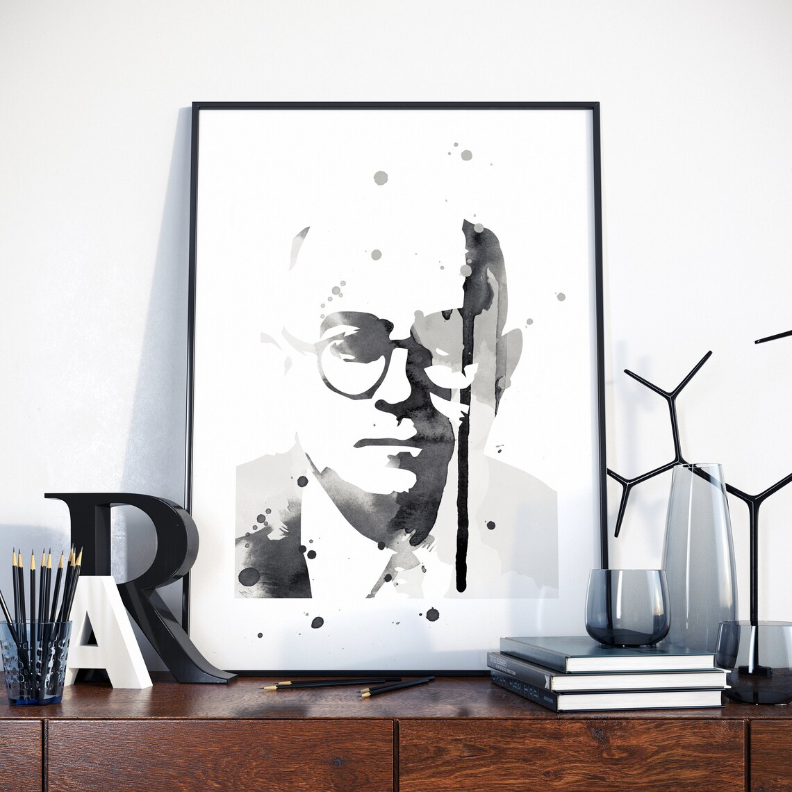 Theodor W. Adorno Theodor W Adorno Watercolor Poster German | Etsy