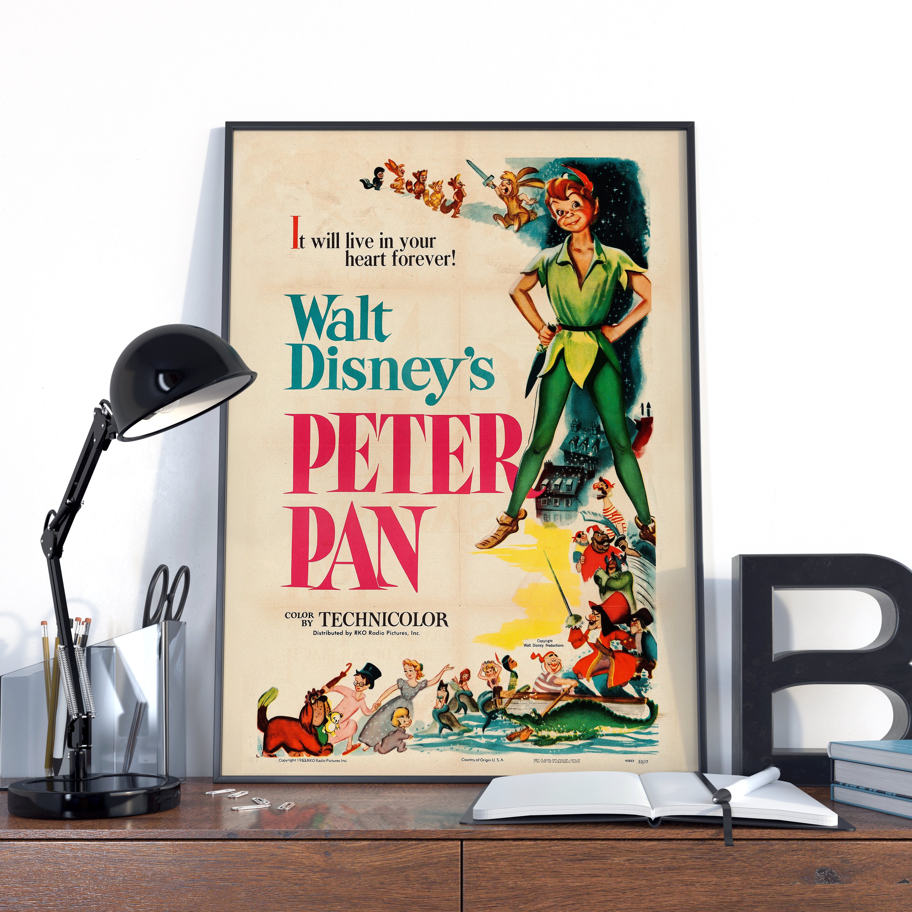 Peter Pan Peter Pan Poster Unique Vintage Peter Pan Print - Etsy