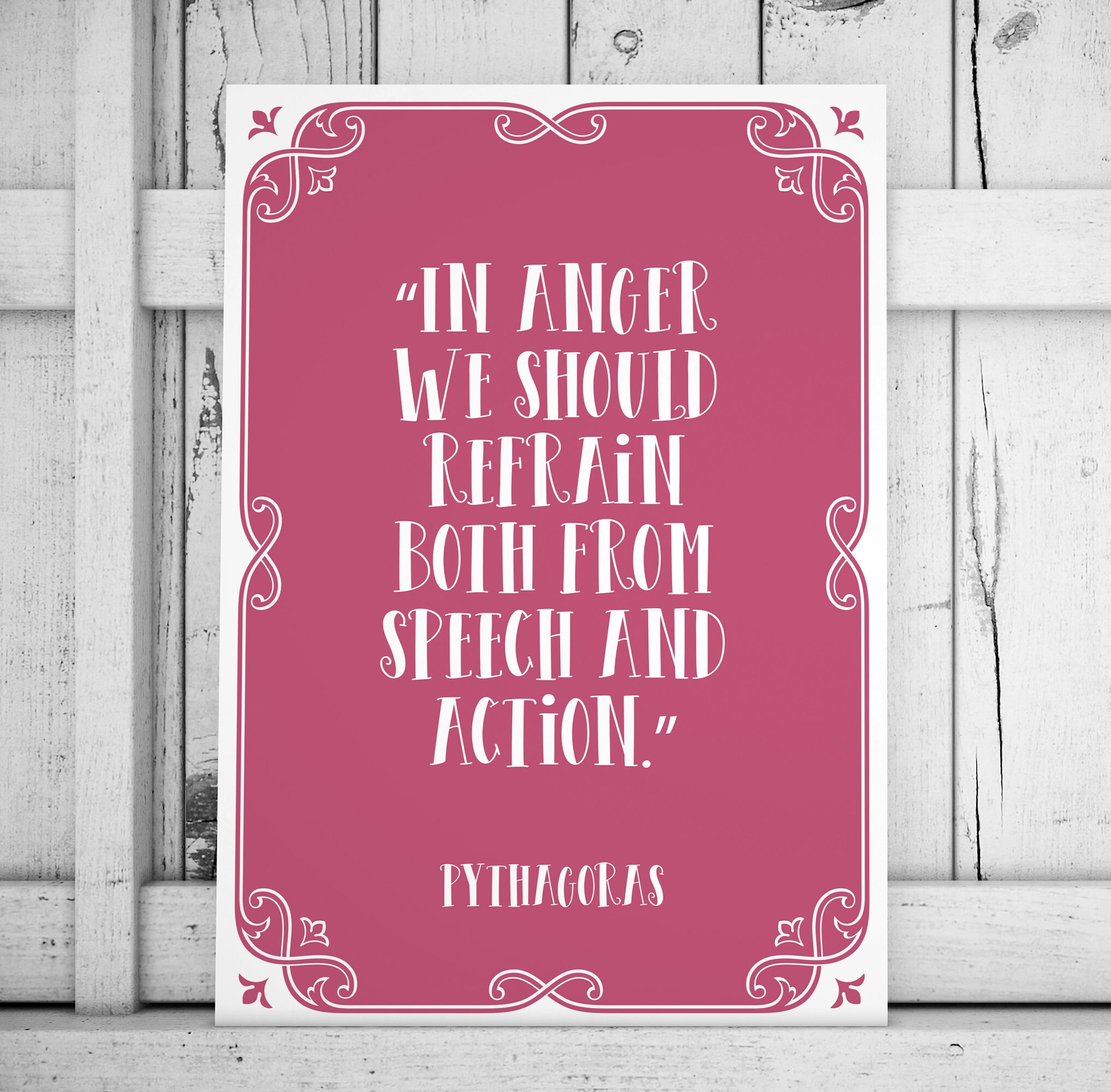 Pythagoras Pythagoras Quote Poster Pythagoras Wall Art - Etsy