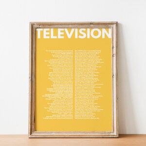 Television Poem by Roald Dahl, Roald Dahl, Roald Dahl Poem Wall Art ...