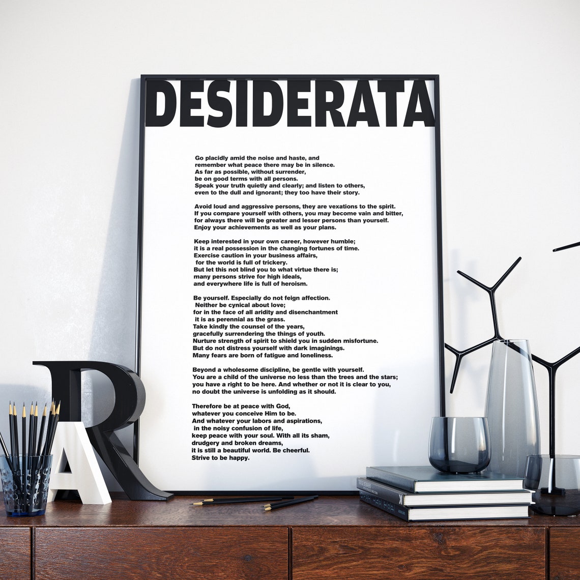 Desiderata by Max Ehrmann Desiderata Poem Poster Desiderata | Etsy