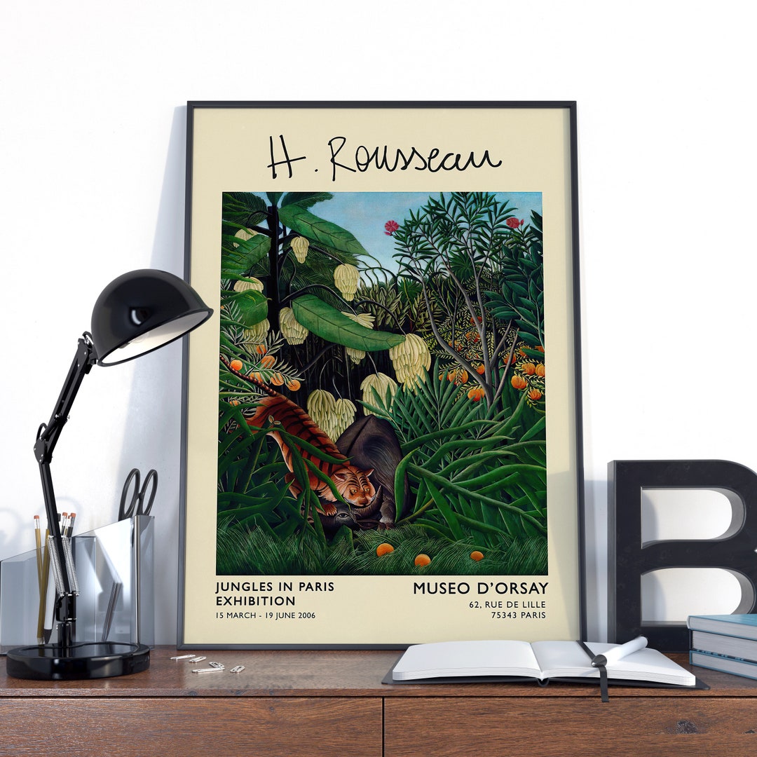 Henri Rousseau, Henri Rousseau Exhibition Poster, Henri Rousseau Print ...