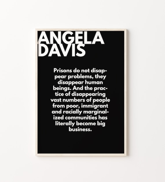 Angela Davis Angela Davis Quote Poster Angela Davis Quote | Etsy