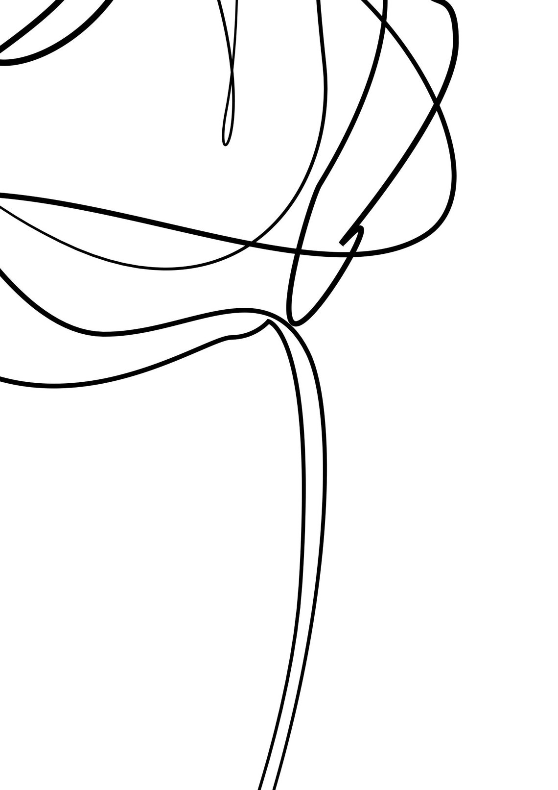 Blue Flower Line Art Print Botanical Garden Line Art Print - Etsy