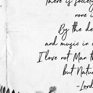 Lord Byron Lord Byron Poster Lord Byron Quote Lord Byron - Etsy