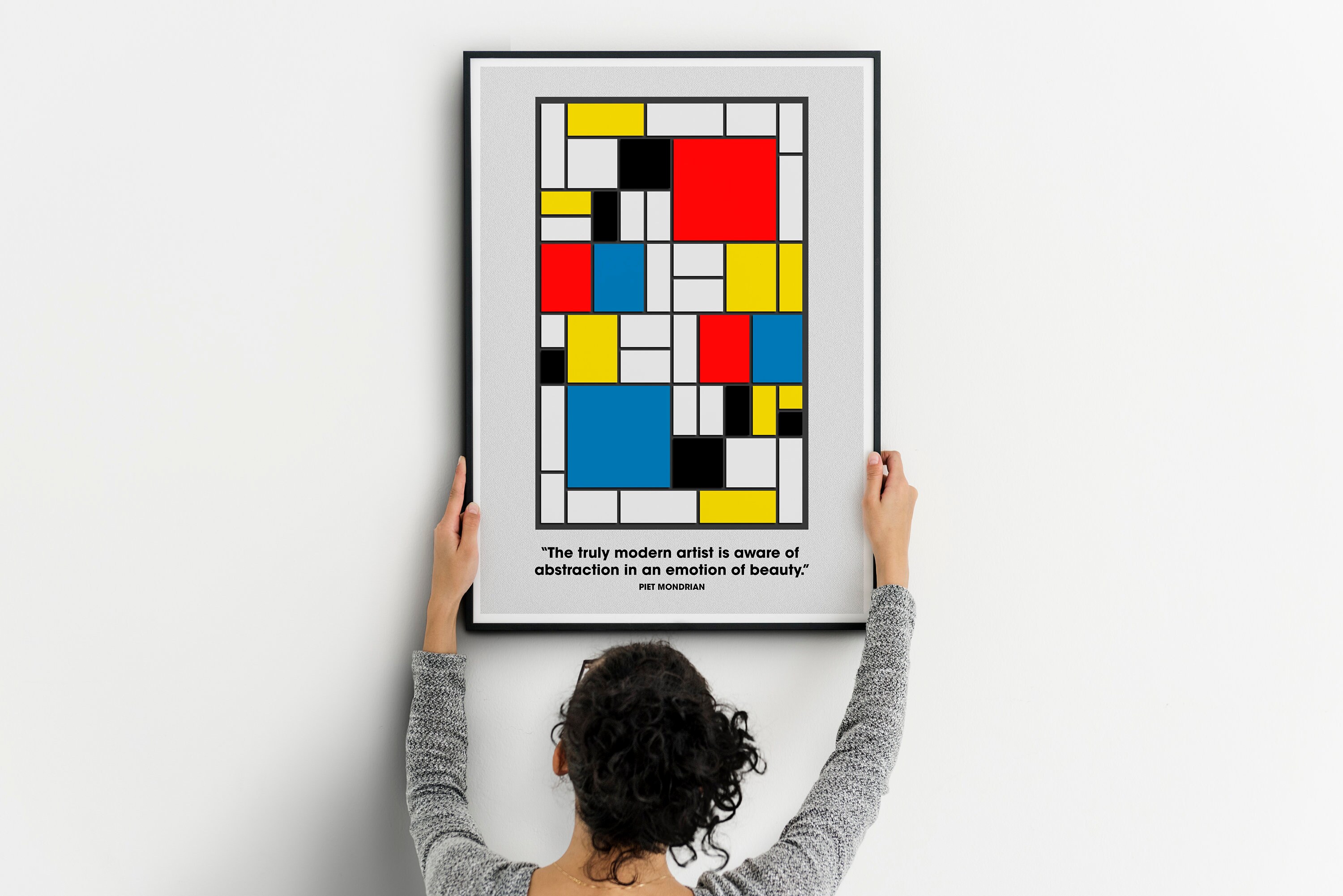 Piet Mondrian Piet Mondrian Quote Print GALLERY EXHIBITION - Etsy