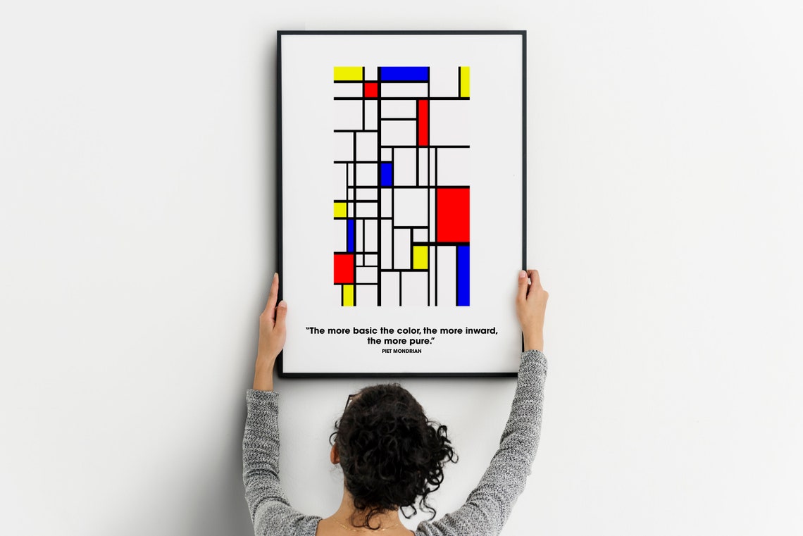 Piet Mondrian Piet Mondrian Quote Print GALLERY EXHIBITION - Etsy