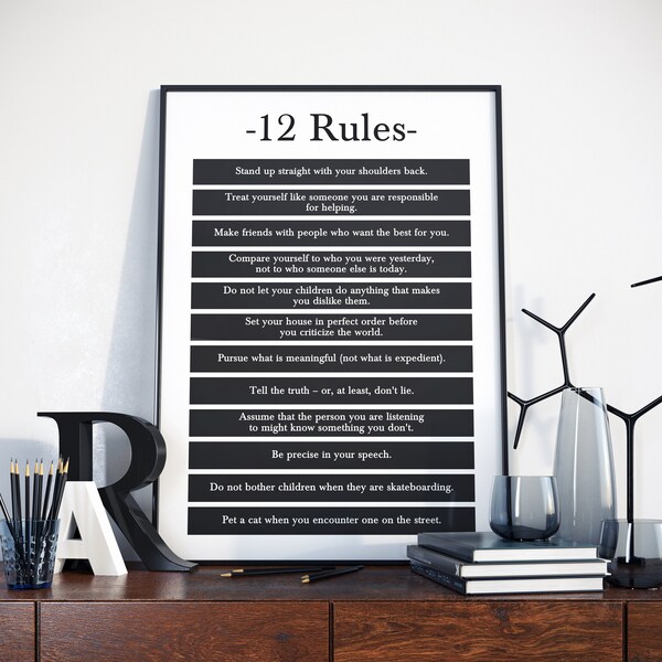 Rules of Life - Etsy