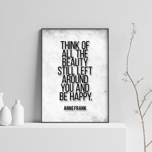 Anne Frank Anne Frank Quote Poster Anne Frank Quote Wall - Etsy