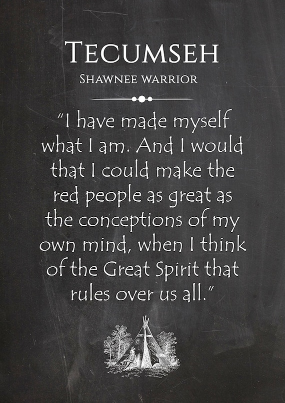 Tecumseh Warrior Poem