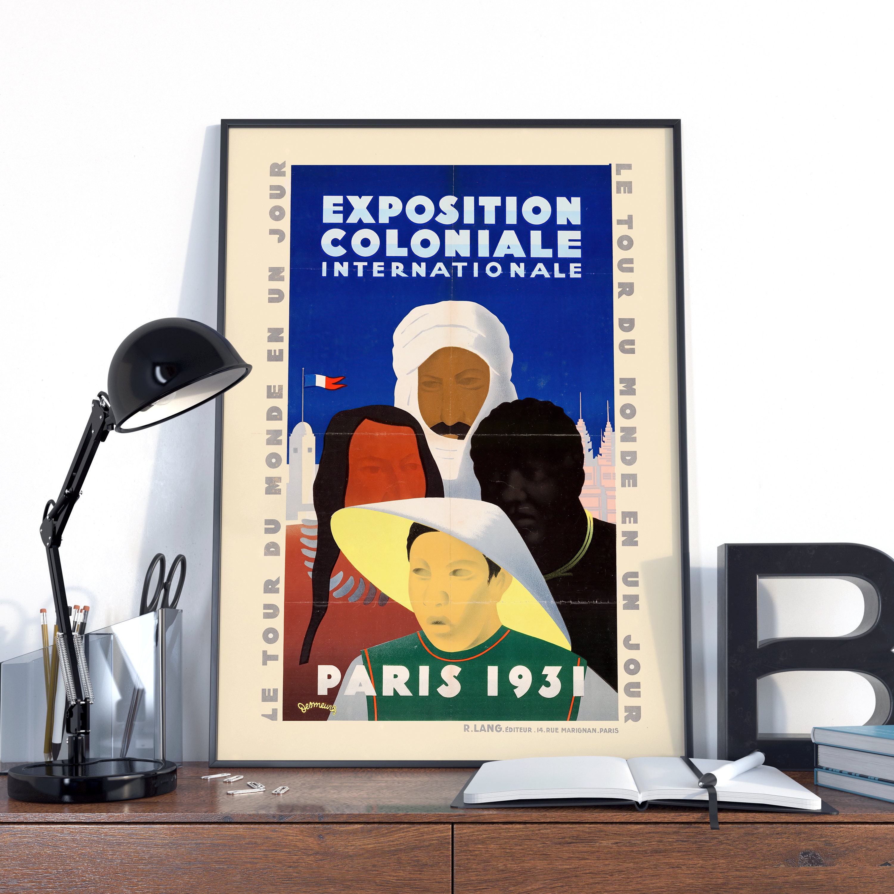 Paris Colonial Exposition 1931 French Vintage poster | Etsy