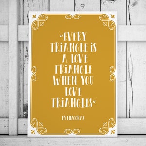 Pythagoras, Pythagoras Quote Poster, Pythagoras Wall Art, Pythagoras ...