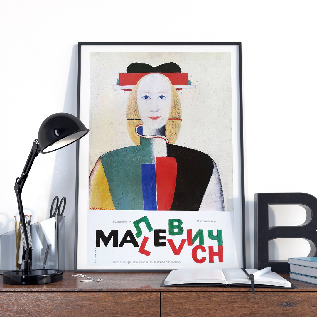 Kazimir Malevich, Kazimir Malevich Exhibition Poster, Kazimir Malevich ...