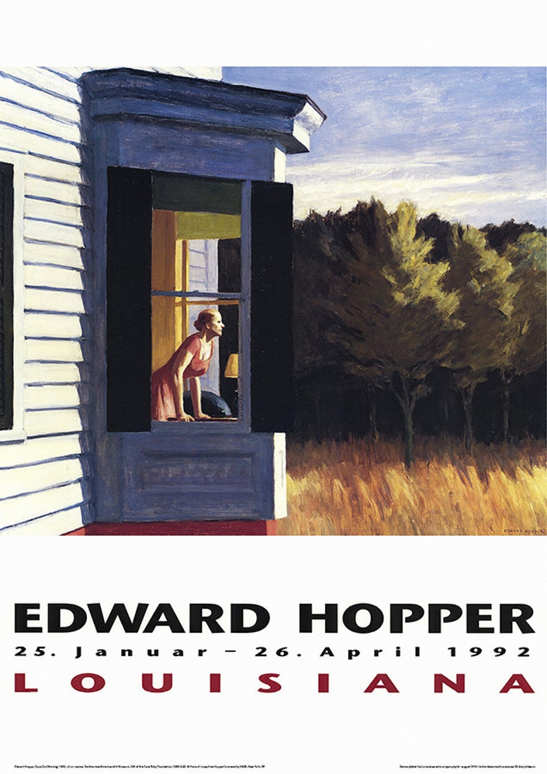 Edward Hopper Edward Hopper Print Edward Hopper EXHIBITION | Etsy