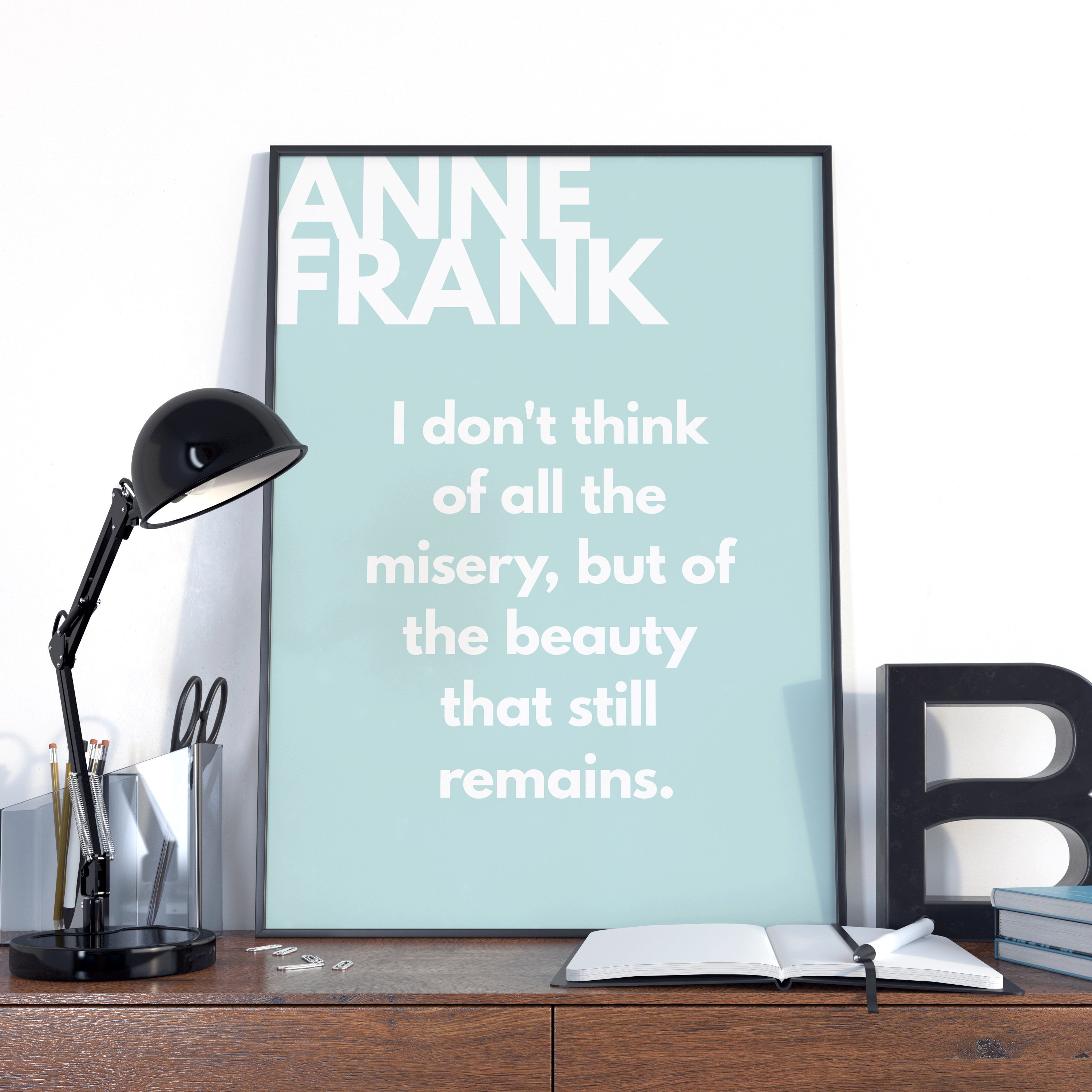 Anne Frank Anne Frank Quote Poster Anne Frank Quote Wall - Etsy