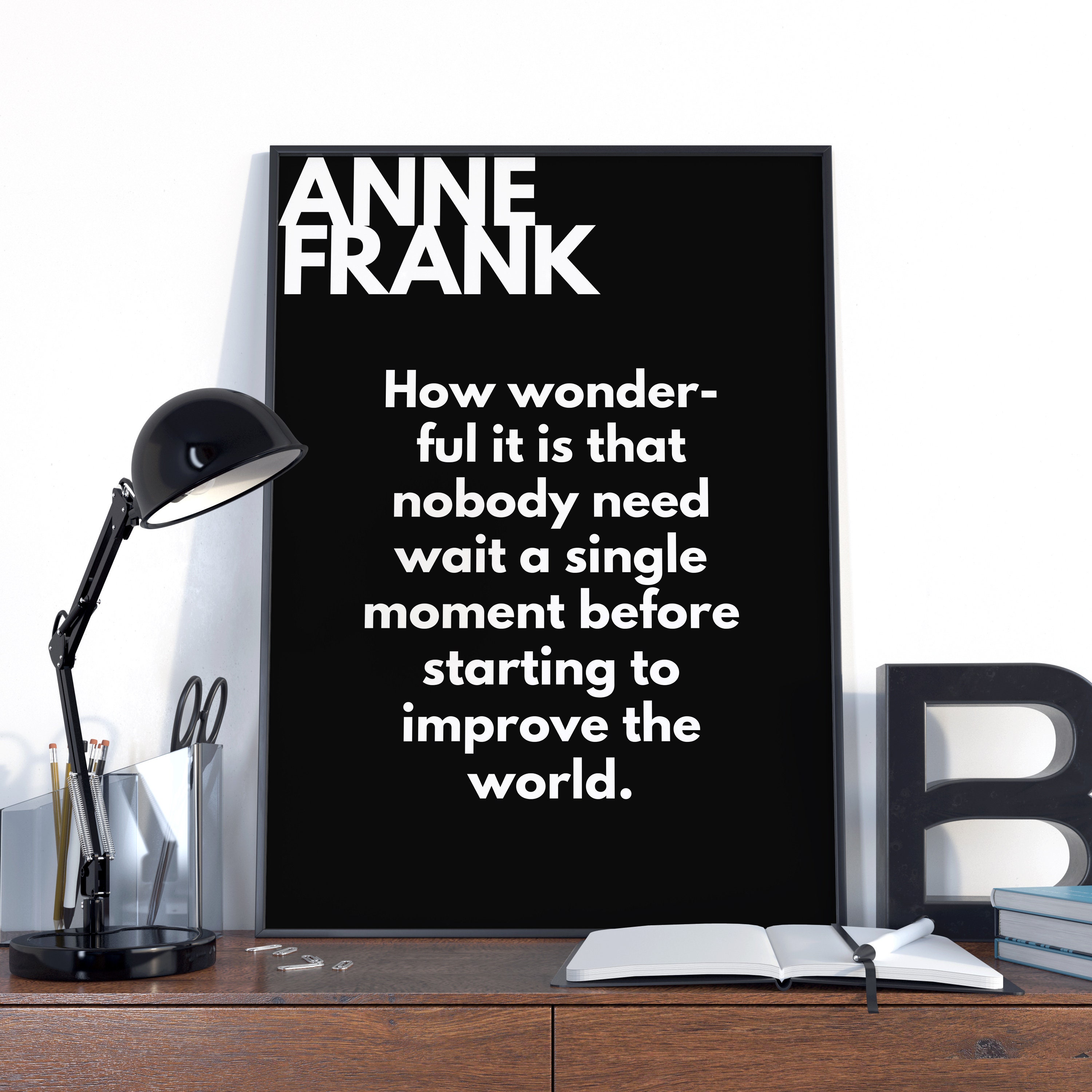Anne Frank Anne Frank Quote Poster Anne Frank Quote Wall | Etsy