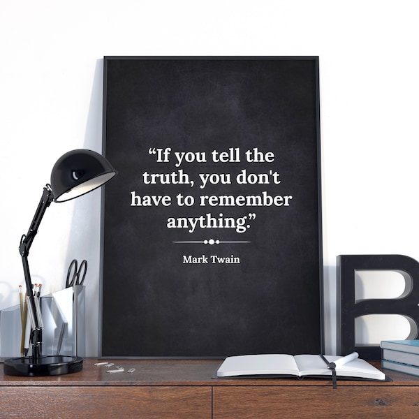 Mark Twain Quote - Etsy