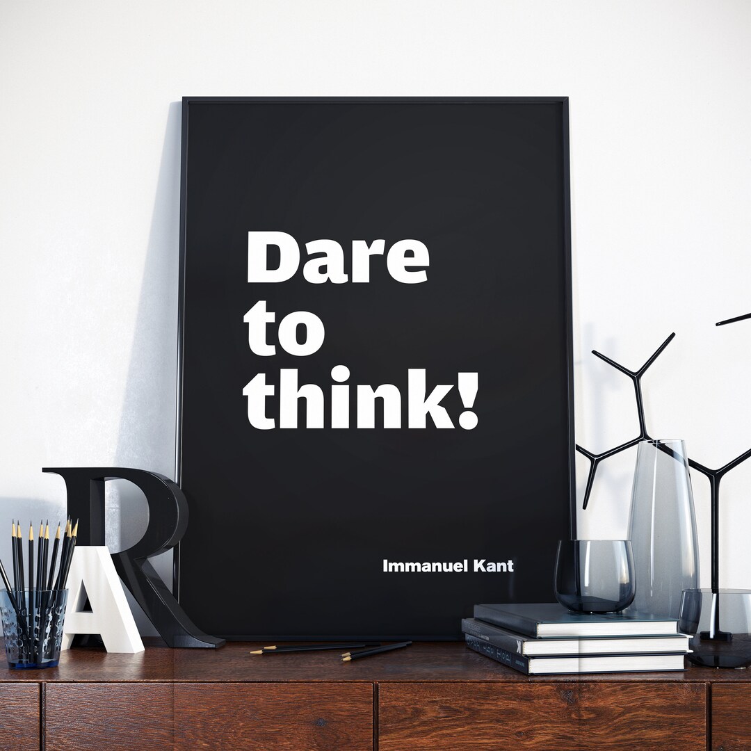 Immanuel Kant, Immanuel Kant Quote, Immanuel Kant Quote Poster ...