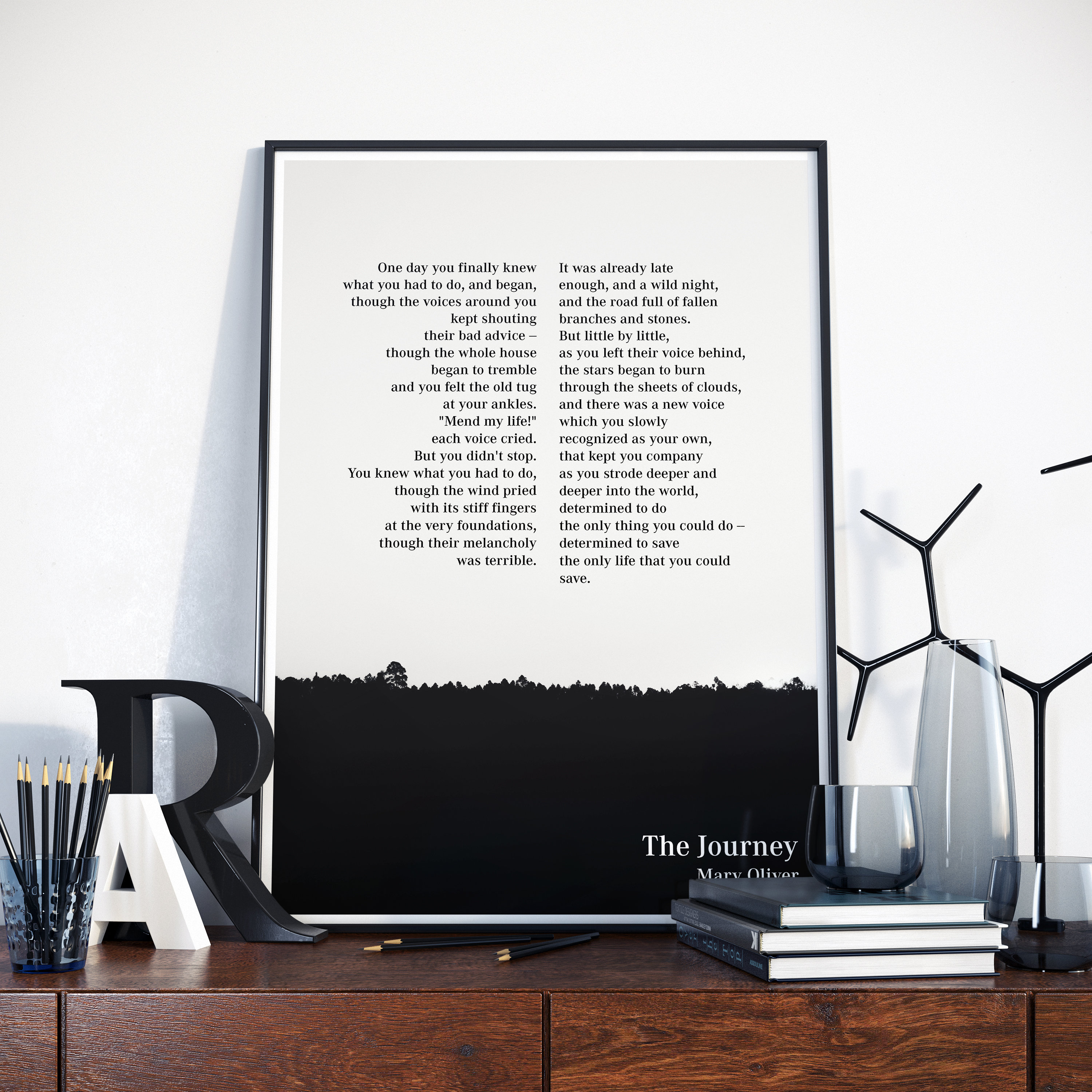 The Journey by Mary Oliver the Journey Poem Wall Art Mary - Etsy Ireland