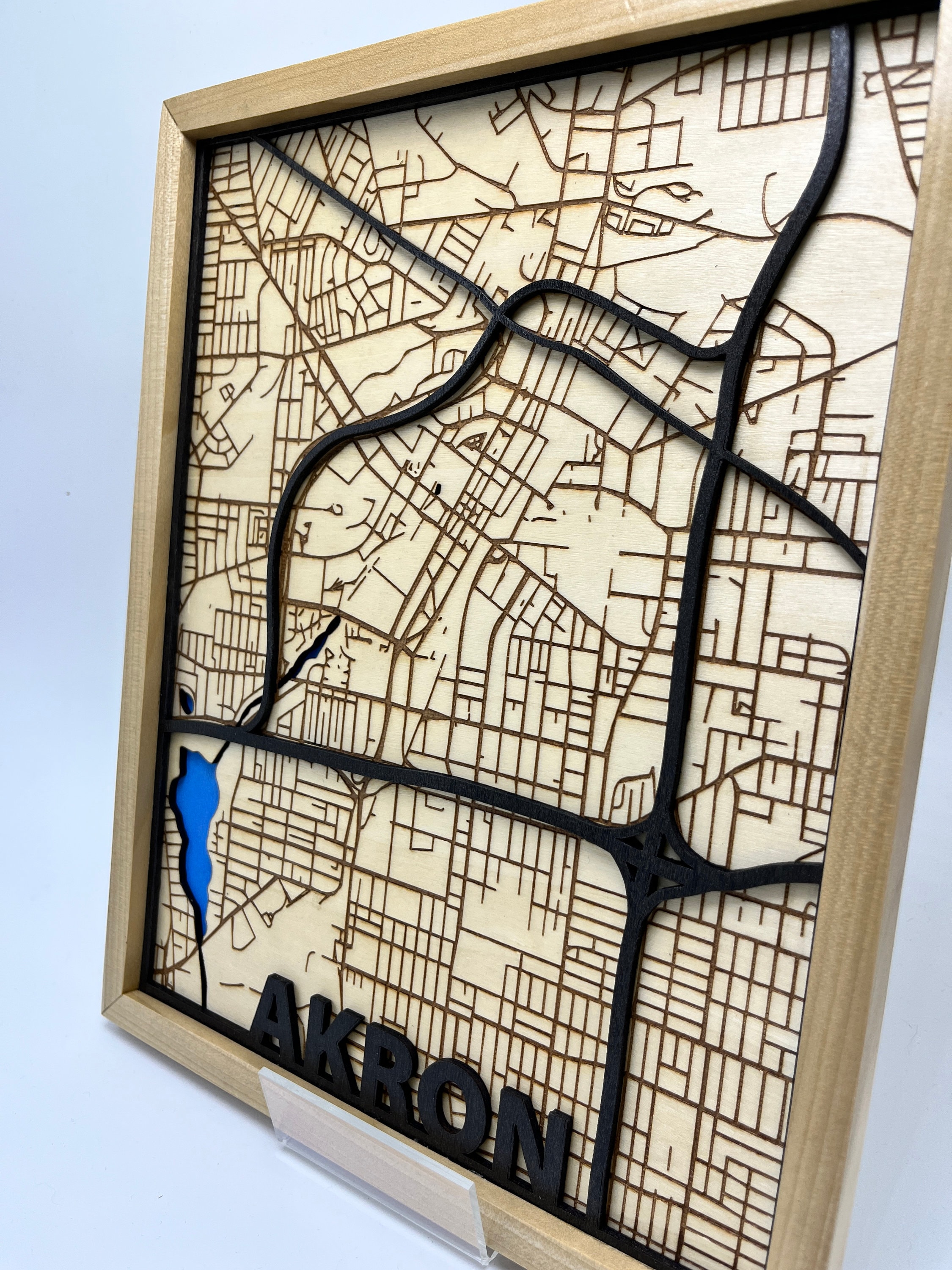 3D Laser Cut City Map - Etsy