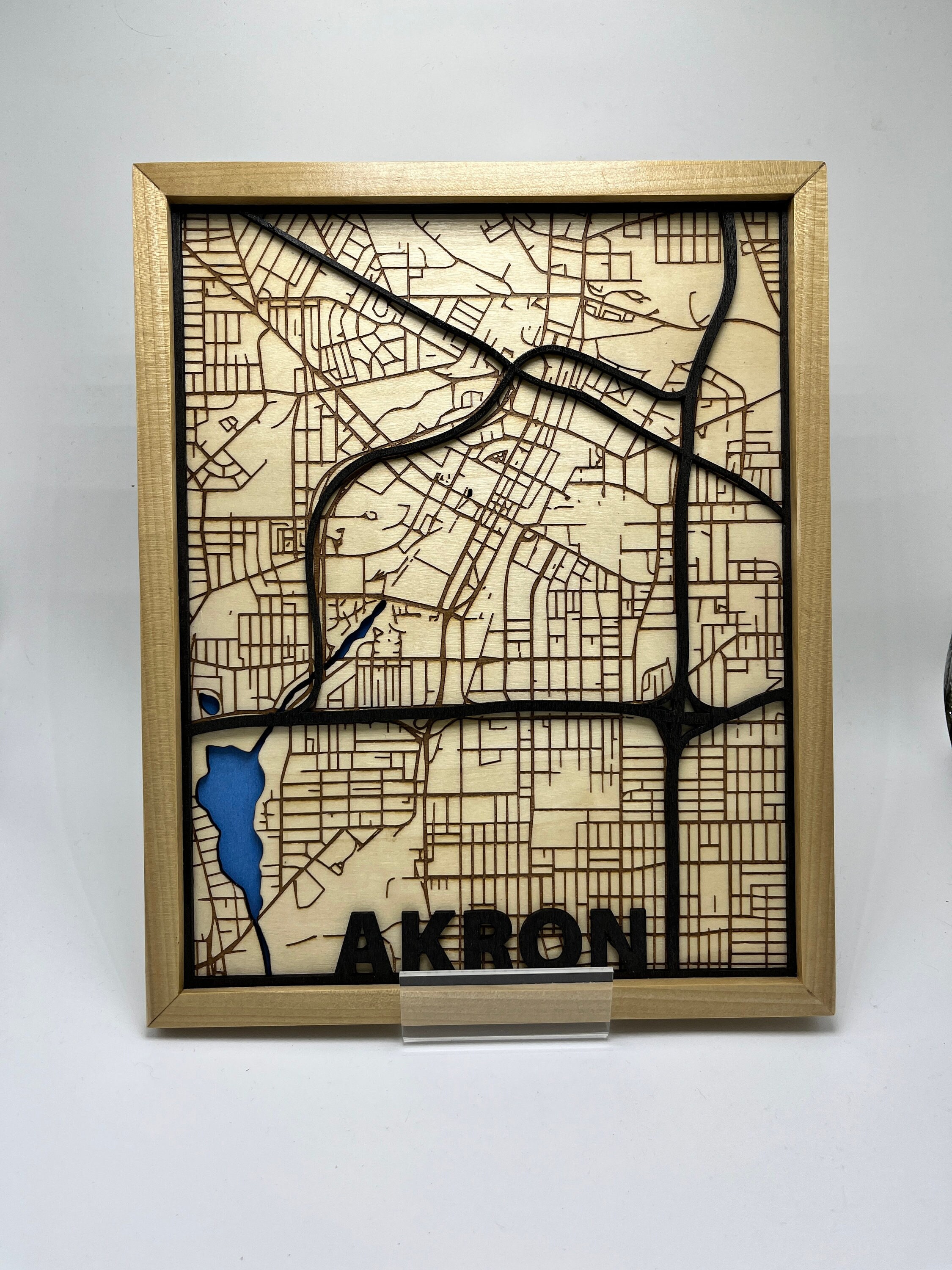 3D Laser Cut City Map - Etsy