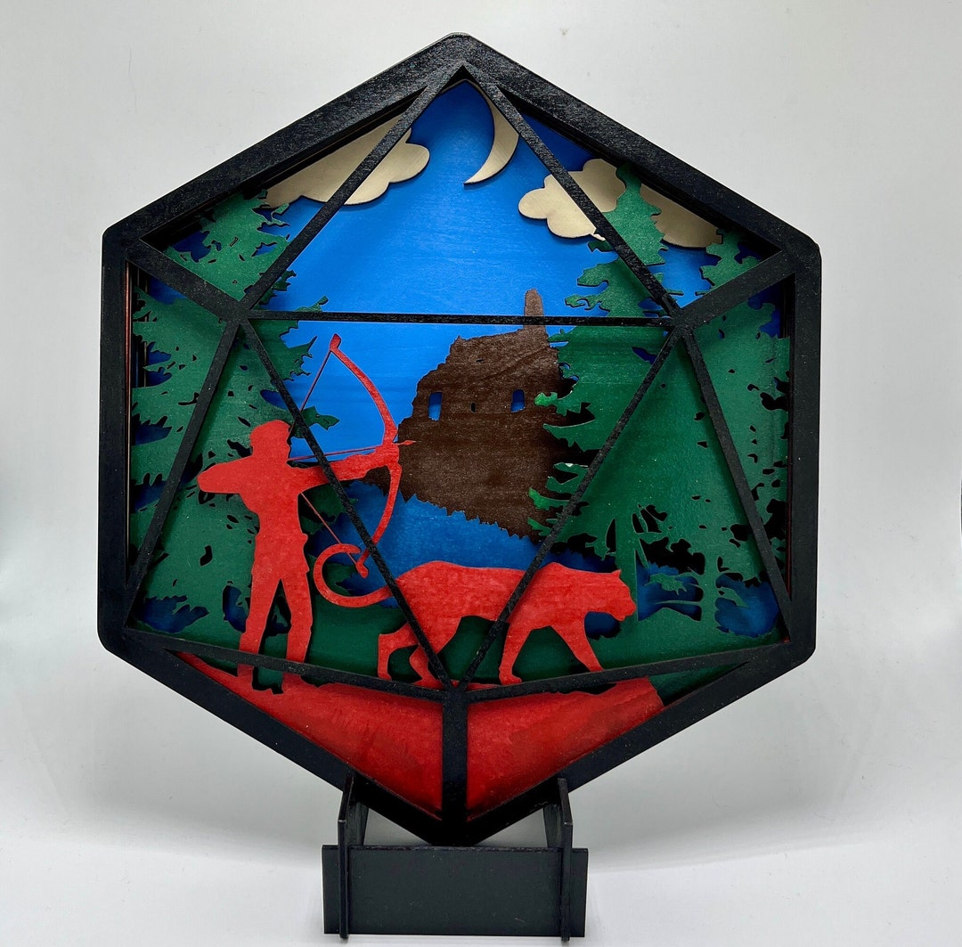 D20 Ranger Shadowbox - Etsy