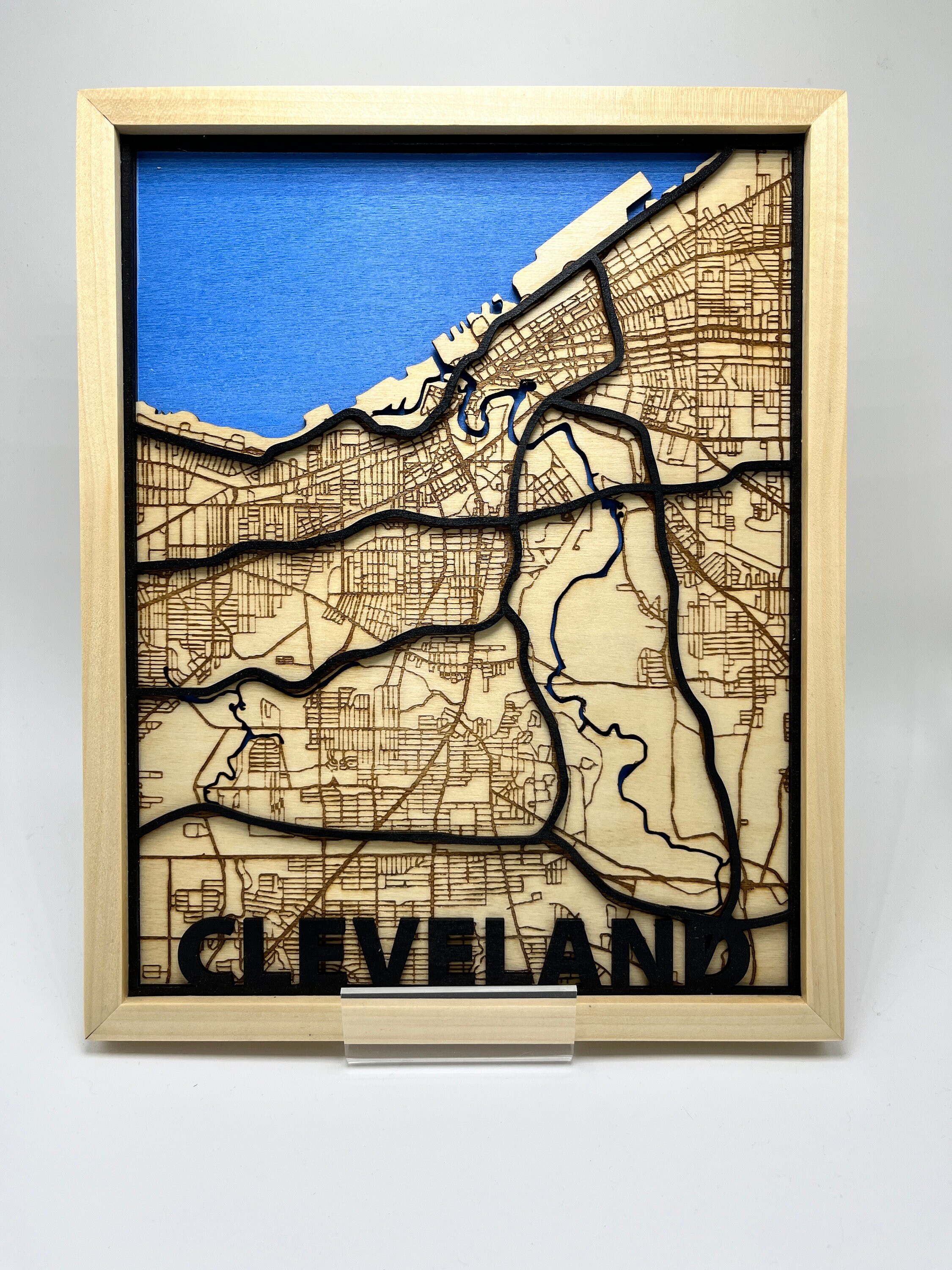 3D Laser Cut City Map - Etsy