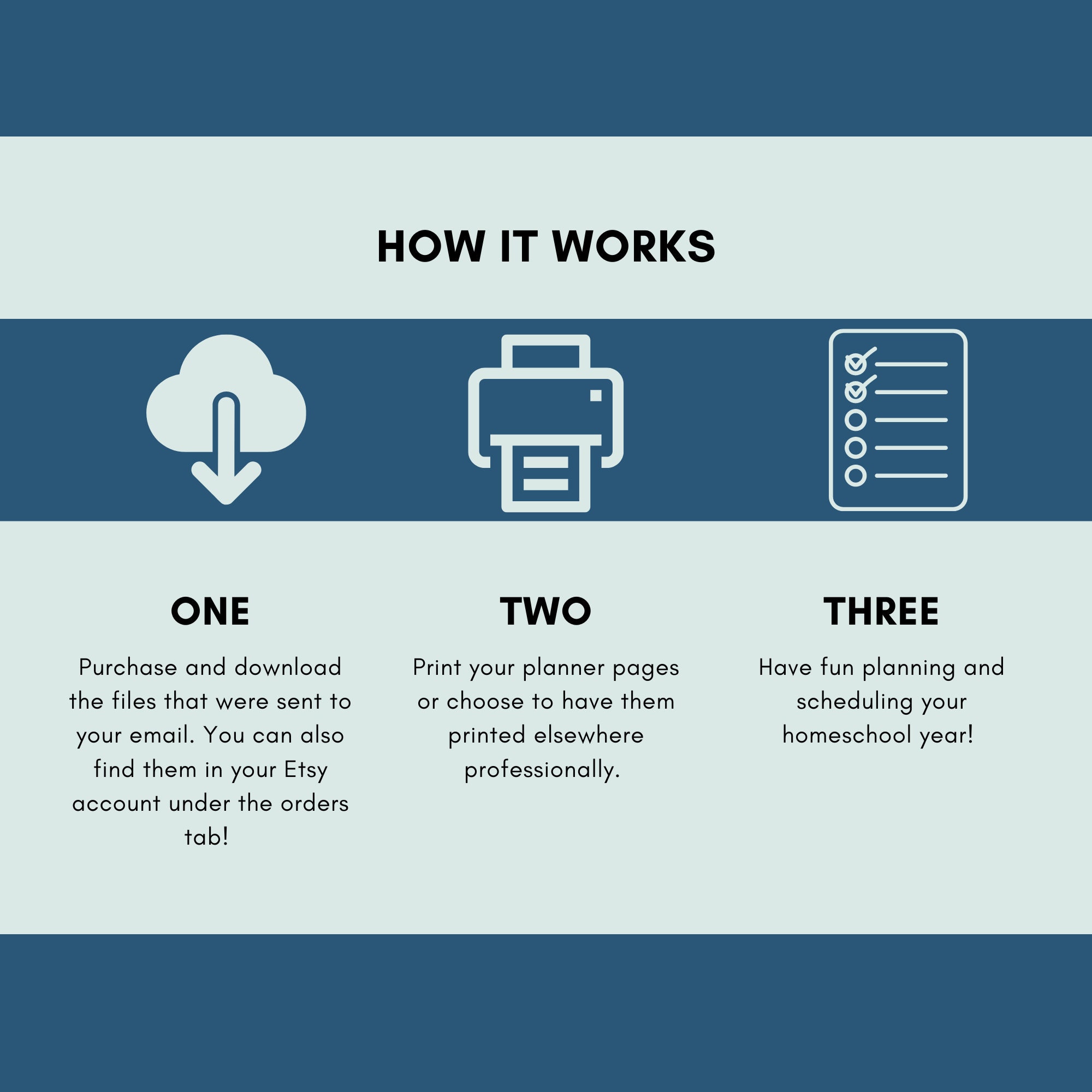Printable Homeschool Planner 2023-2024 - Etsy