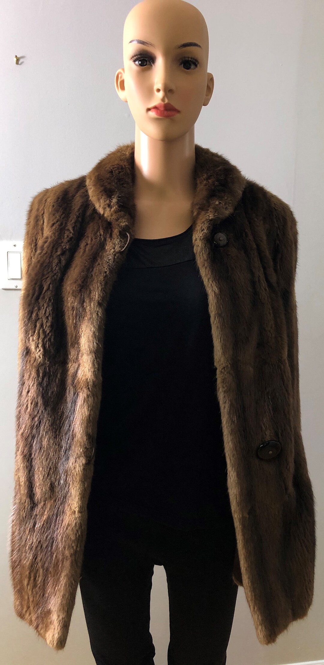 Gorgeous Muskrat Vintage Fur Jacket - Etsy