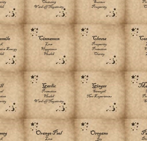 Kitchen Witch Spice Jar Labels. Witch. Pagan. Magic. Potion. - Etsy