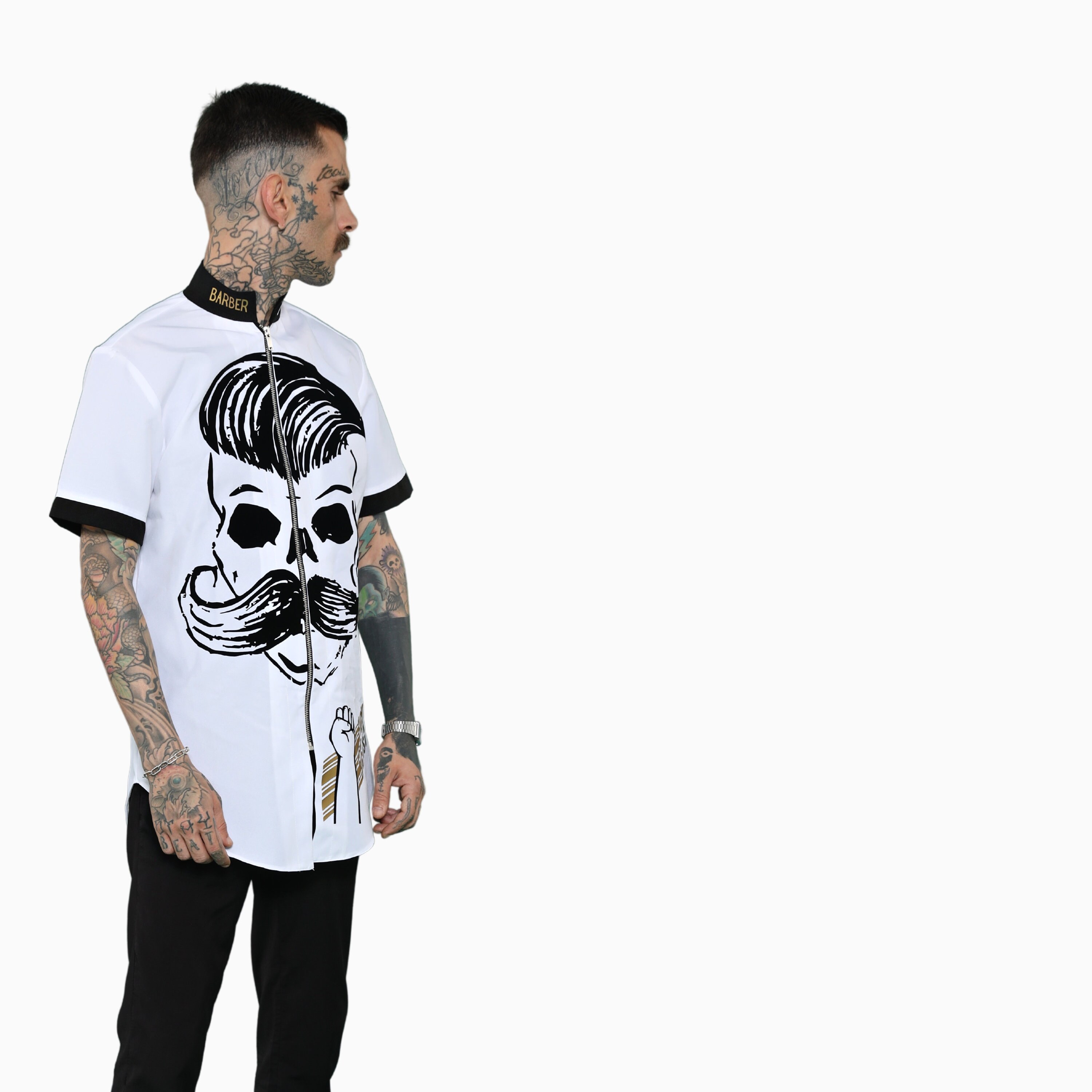 Limited Edition Barber Smock, KIRIOS Mr Fight Design, Waterproof Anti ...
