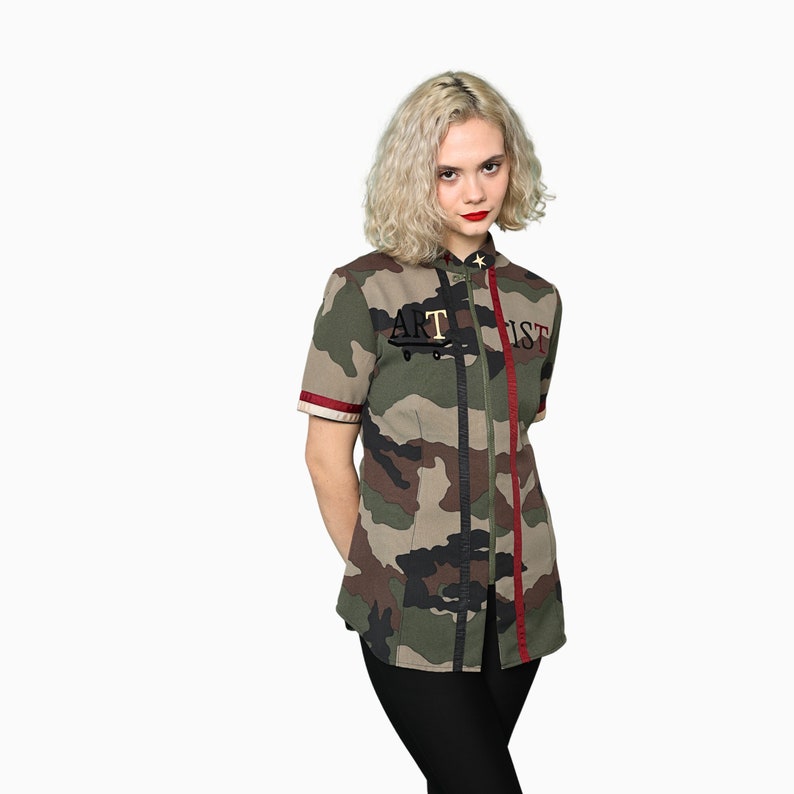 Premium Barber/hair Stylist Grooming Smock,female,camo,tailor Made ...