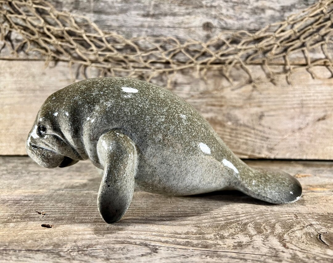 Large Realistic Polyresin Florida Manatee Tabletop Figure - Etsy