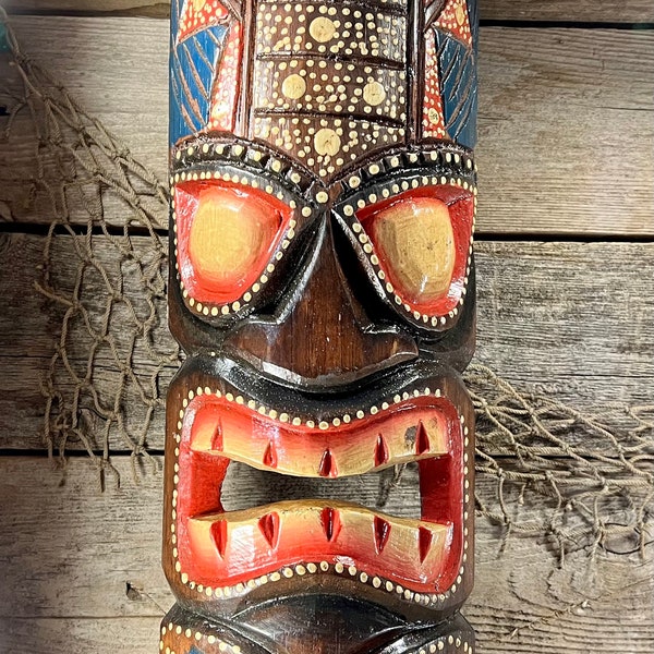 Tiki Mask Wall - Etsy